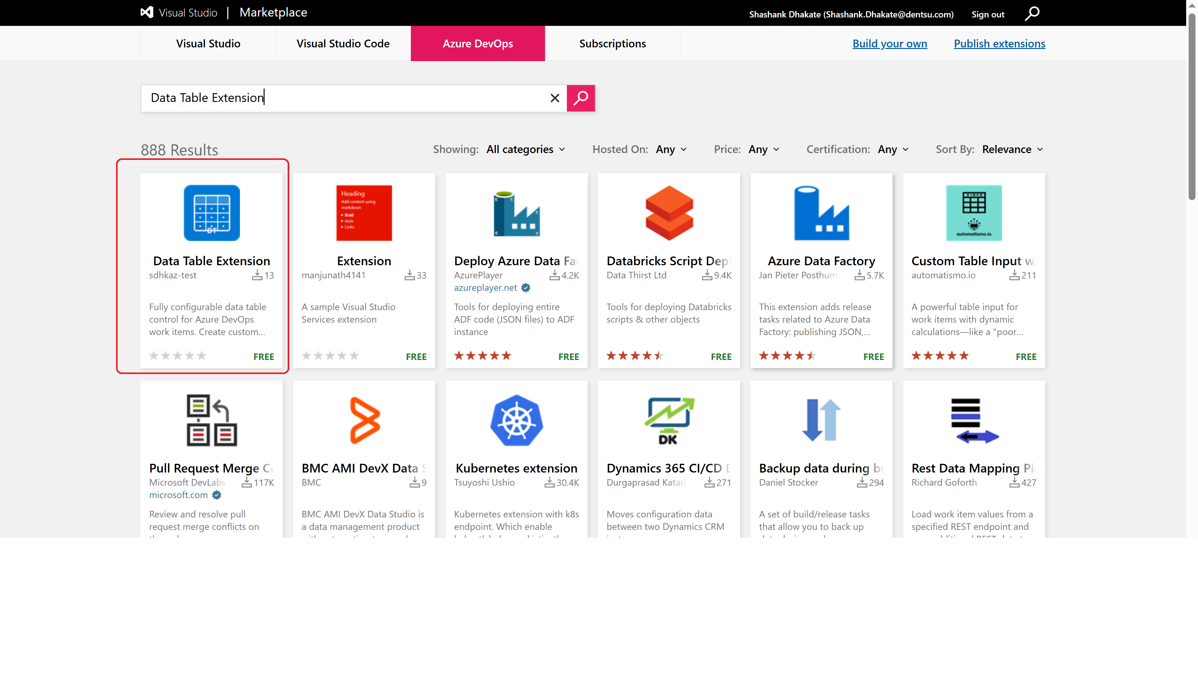 Work Log Data Table Extension - Visual Studio Marketplace